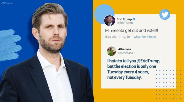 Eric Trump gets mocked on social media after tweet urging people to ...