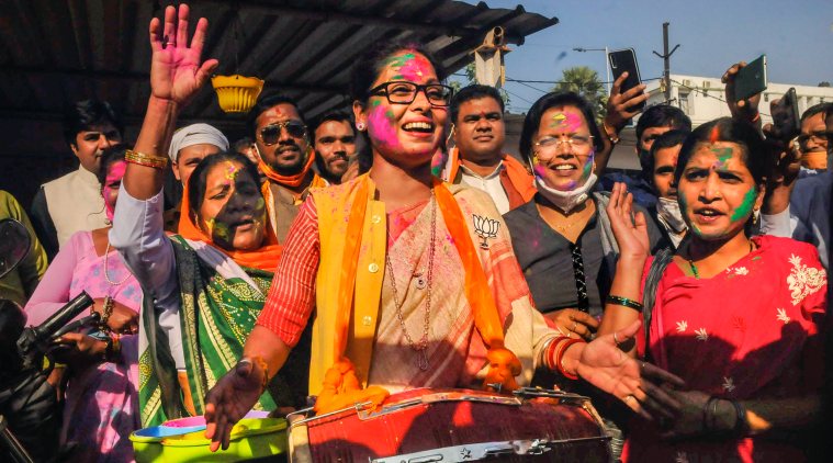 With NDA leading in Bihar, BJP supporters start celebrations | India ...