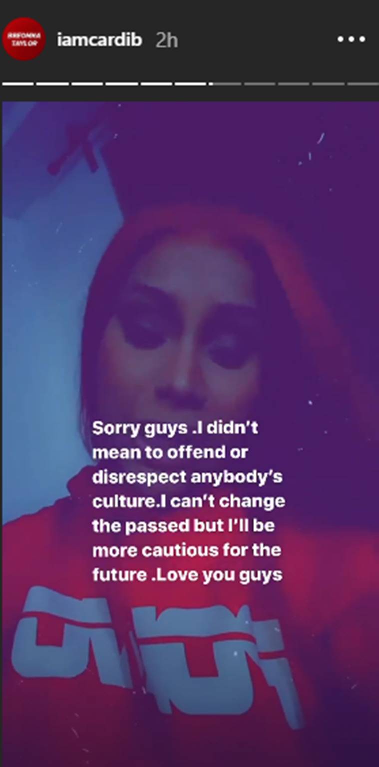‘Don’t like offending anyone’s religion’: Cardi B apologises for ...