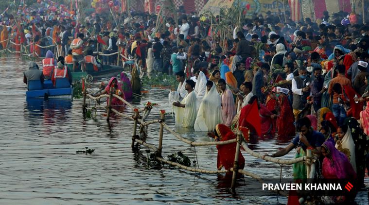 Chhath puja celebration concludes with prayers offered to Sun god at ...