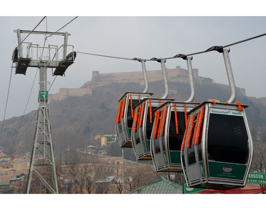 Kashmir gets its dream Makhdoom Sahib (RA) shrine ropeway | Business ...