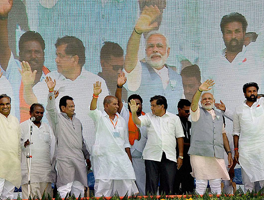 Narendra Modi posters create problem, Bharatiya Janata Party scrambles ...