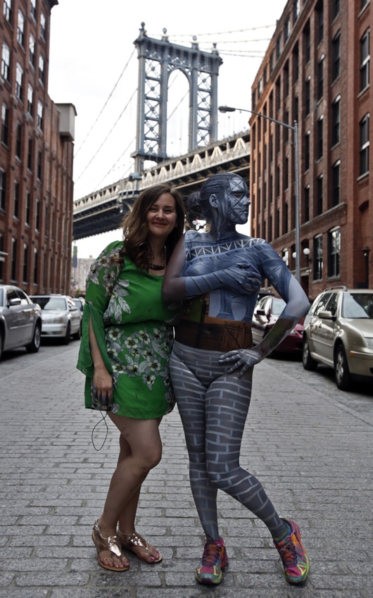 Body-paint artist blends models into New York City’s streets | Business ...