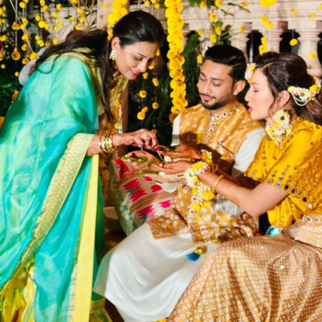 Gauahar Khan mehendi photos