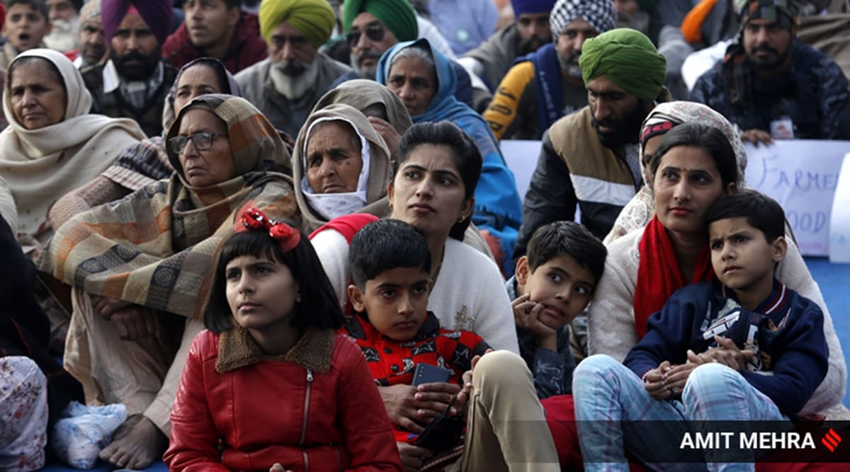 At Tikri, many bring children to the protest | Delhi News - The Indian ...