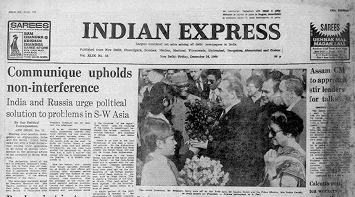 Forty years ago, December 12, 1980: Indo-Soviet amity | The Indian Express