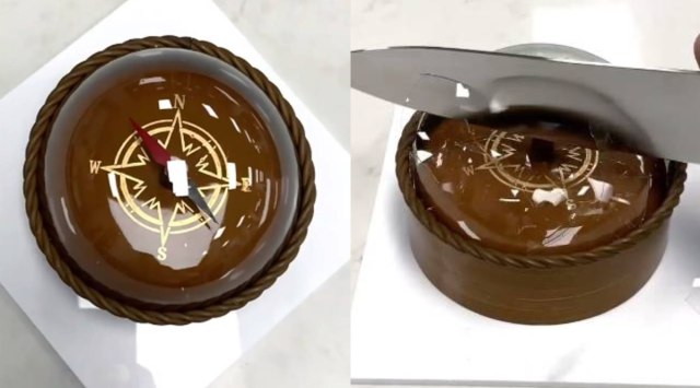 This chef’s edible chocolate compass is going viral; watch video | Food ...