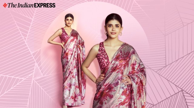 Sanjana Sanghi dazzles in this sequin sari; check pics | Fashion News ...