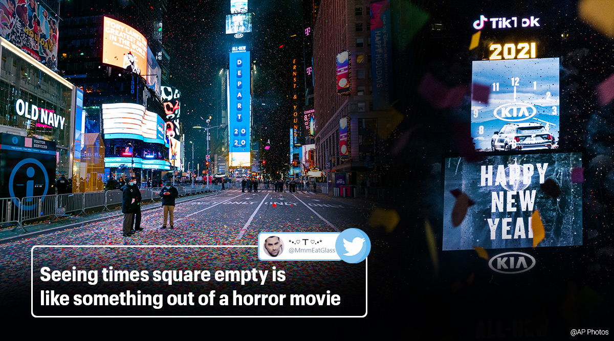 ‘Spooky’: Empty Times Square for New Year’s Eve celebrations leaves ...
