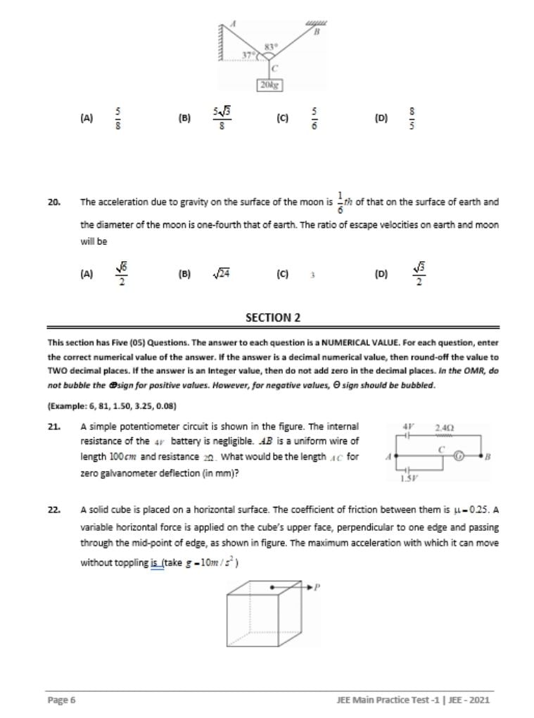 Preparing for JEE Main 2021? Try these sample papers | Education News ...
