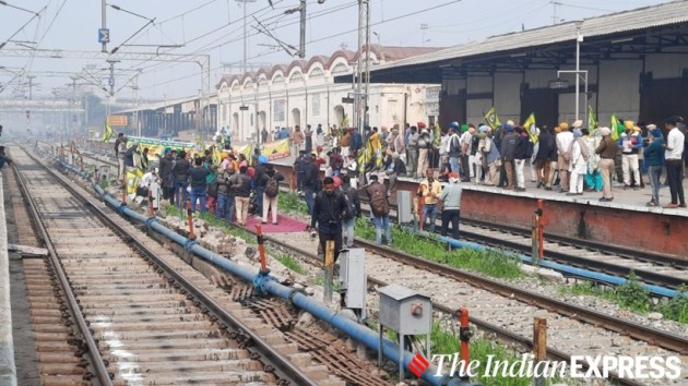 ‘Rail Roko’: Protesting farmers sit on tracks | India News News - The ...