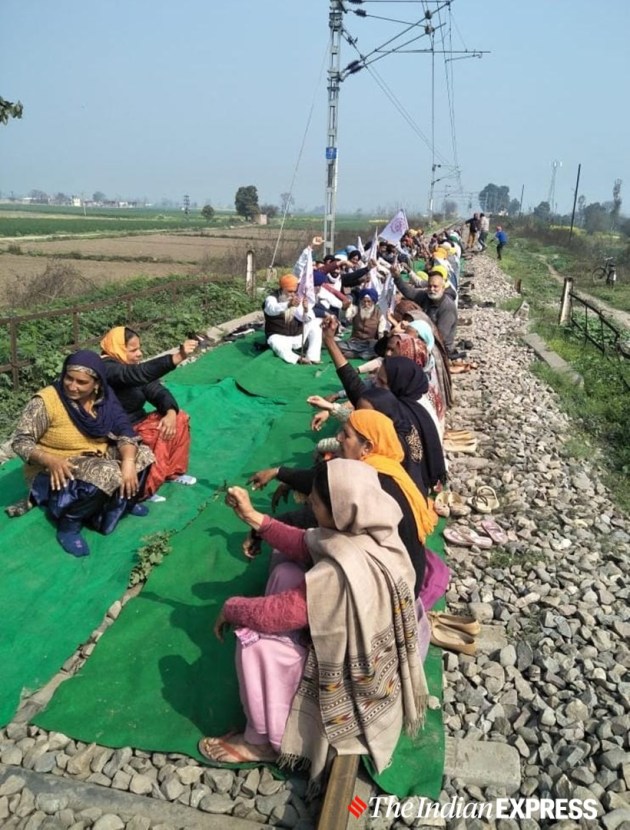 ‘Rail Roko’: Protesting farmers sit on tracks | India News News - The ...