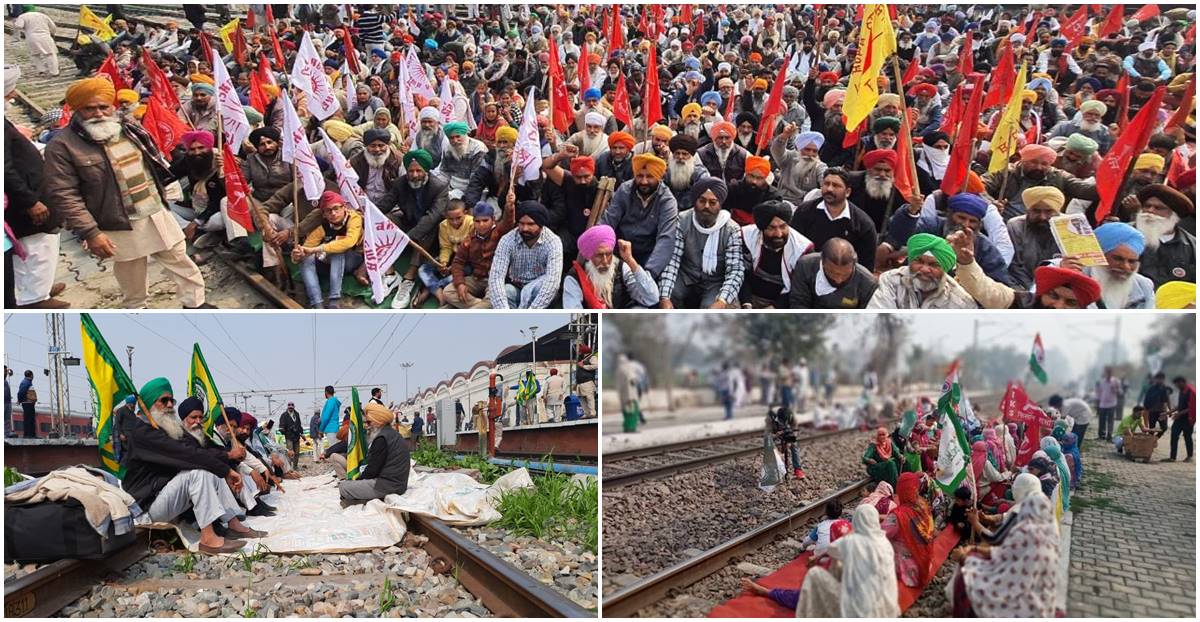 ‘Rail Roko’: Protesting farmers sit on tracks | India News News - The ...