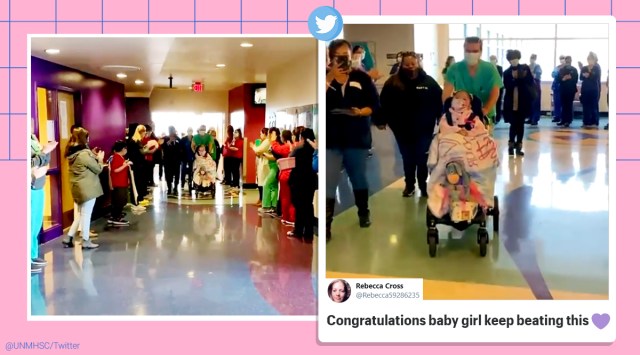 Watch: 4-year-old’s celebratory send-off from hospital after battling ...
