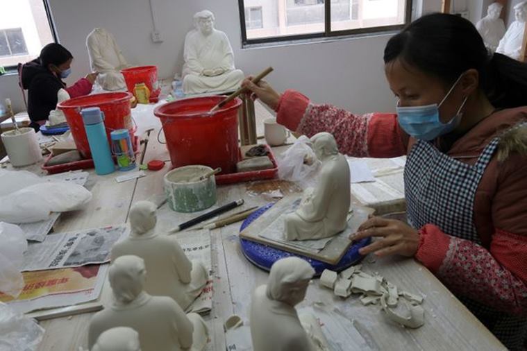 Be at peace, meditate, Trump Buddha statue designer tells former ...