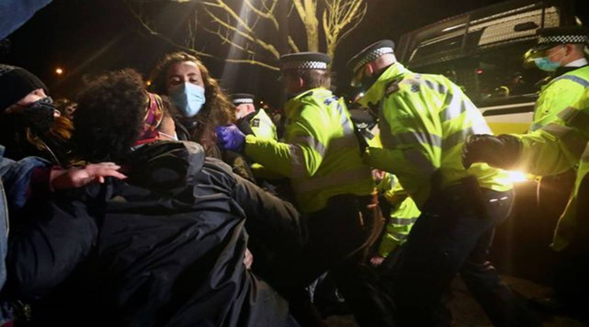 UK PM Boris Johnson ‘deeply concerned’ at footage of police breaking up ...