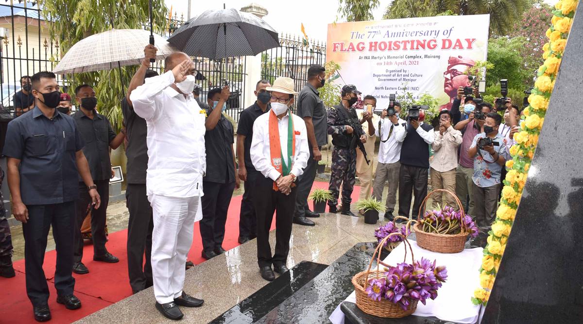 Manipur observes 77th anniversary of flag hoisting day of INA at ...