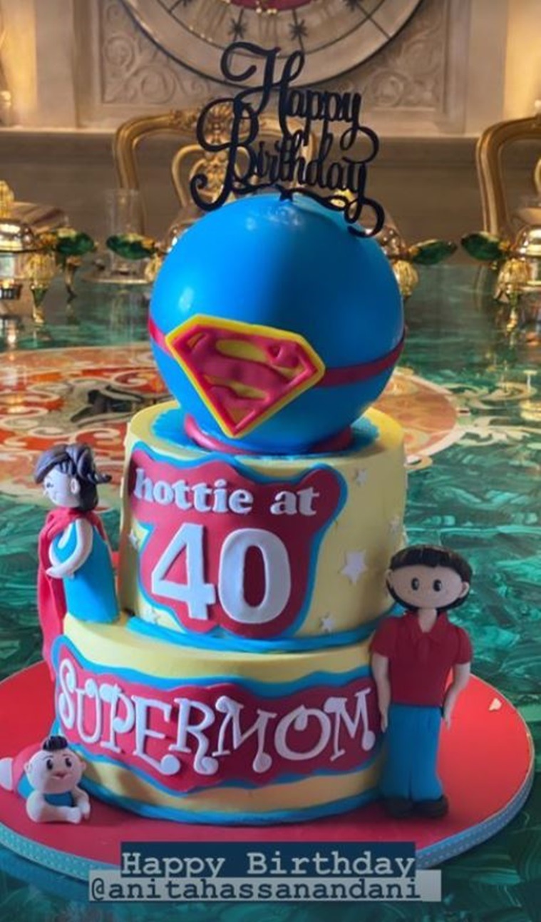 Anita Hassanandani celebrates 40th birthday with 3-tier smash cake as ...