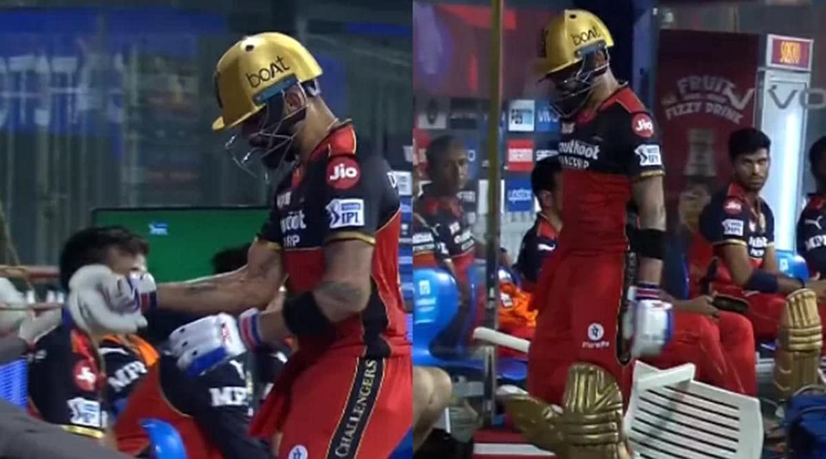 Watch: Virat Kohli, absolutely livid with himself, smashes chair ...