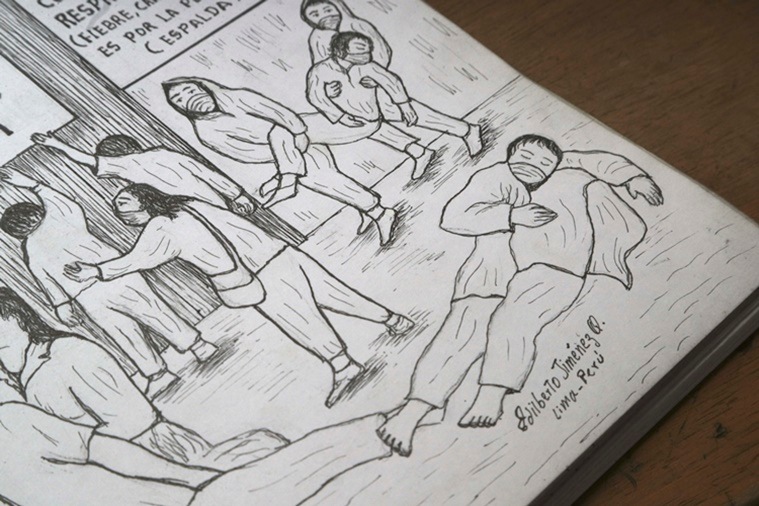 Artist publishes 100 drawings from Peru’s COVID-19 pandemic | Art-and ...