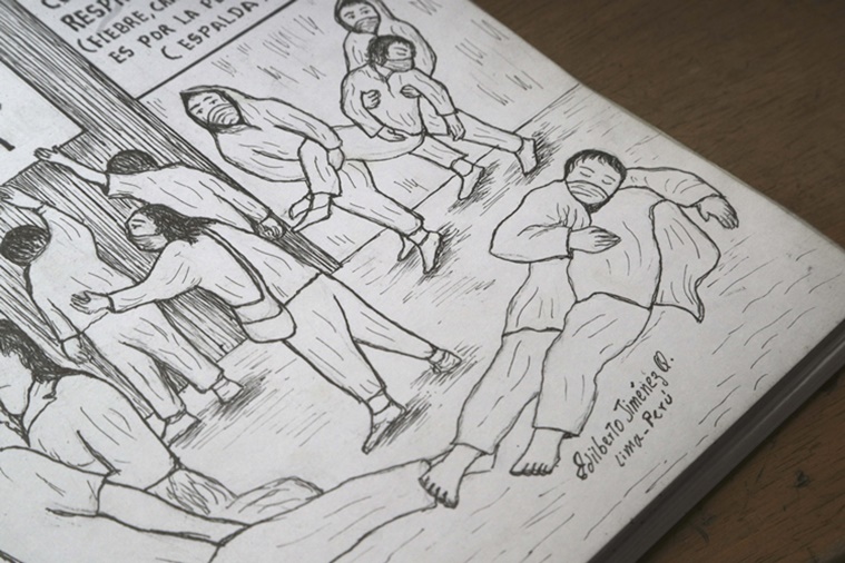 Artist publishes 100 drawings from Peru’s COVID-19 pandemic | Art-and ...