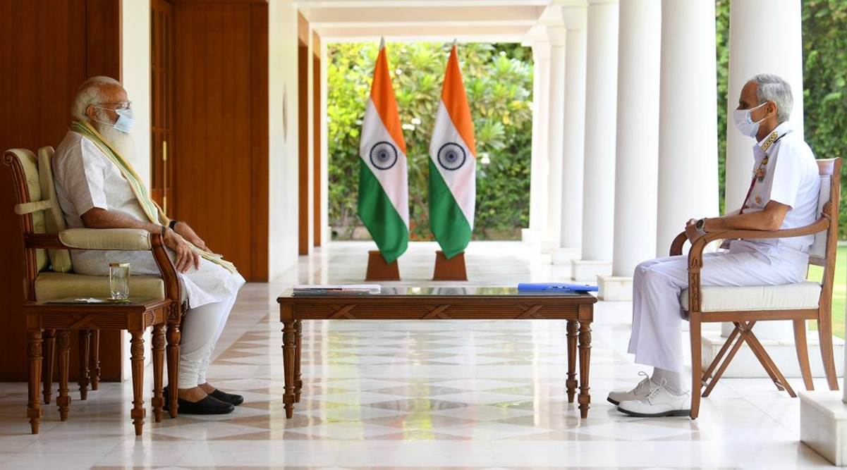 Navy chief briefs PM Modi about relief efforts, oxygen operation ...
