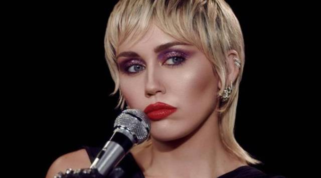 Only Miley Cyrus can pull off this over-the-top pair of sheer pants ...