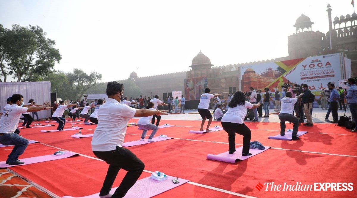 In pictures: International Yoga Day celebrations around the country ...