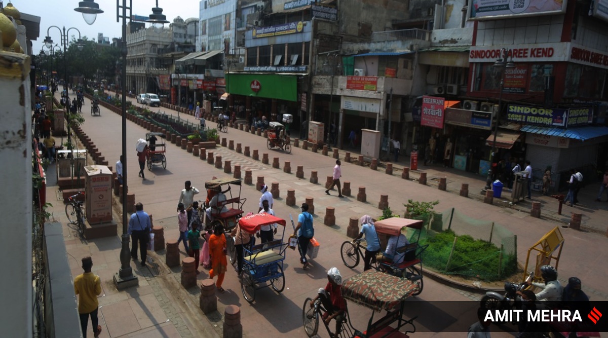 Revamped Chandni Chowk stretch attracts crowds, not business | Delhi News