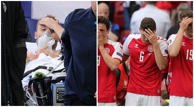 Christian Eriksen collapse: Harrowing moments as Denmark midfielder ...
