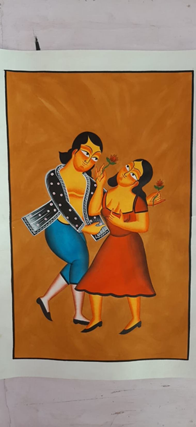 A new series of Kalighat pat paintings by Uttam Chitrakar celebrates ...