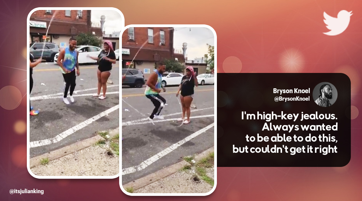 Man effortlessly jumps double rope, video leaves netizens impressed ...