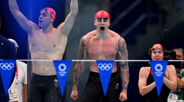 Tokyo 2020: Great Britain wins wild debut of 4x100m mixed medley relay ...