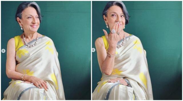 ‘Hai yeh adaa!’: Tanuja looks elegant in her recent pics; check them ...