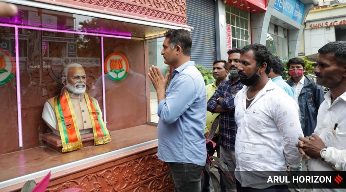 Modi temple, statue: BJP worker removes Modi bust from temple after ...
