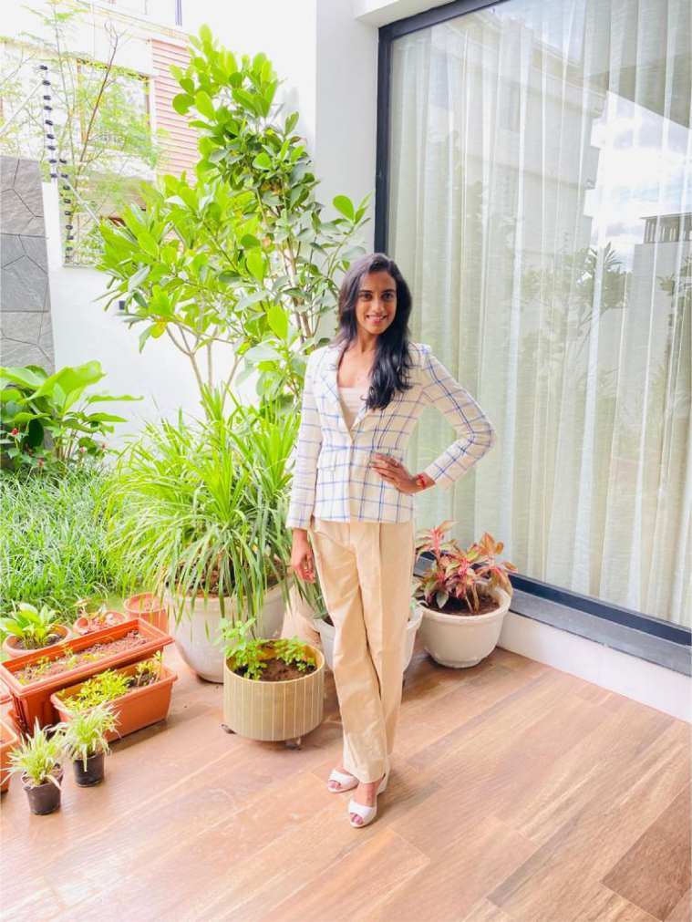 Tokyo bronze medallist PV Sindhu keeps it simple in a blazer and pants ...