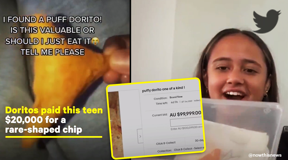 Australian teen gets $20,000 from Doritos for finding ‘unique’, puffy ...