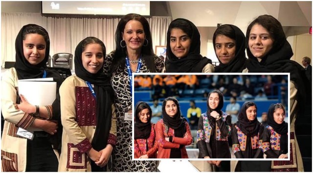 US woman becomes a superwoman for Afghan all-girl robotics team ...