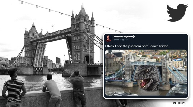 London’s iconic Tower Bridge gets stuck open after technical failure ...