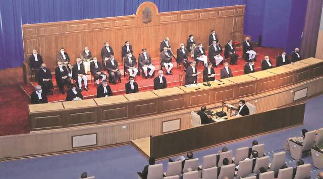 In first for Supreme Court, 9 judges take oath | India News - The Indian Express