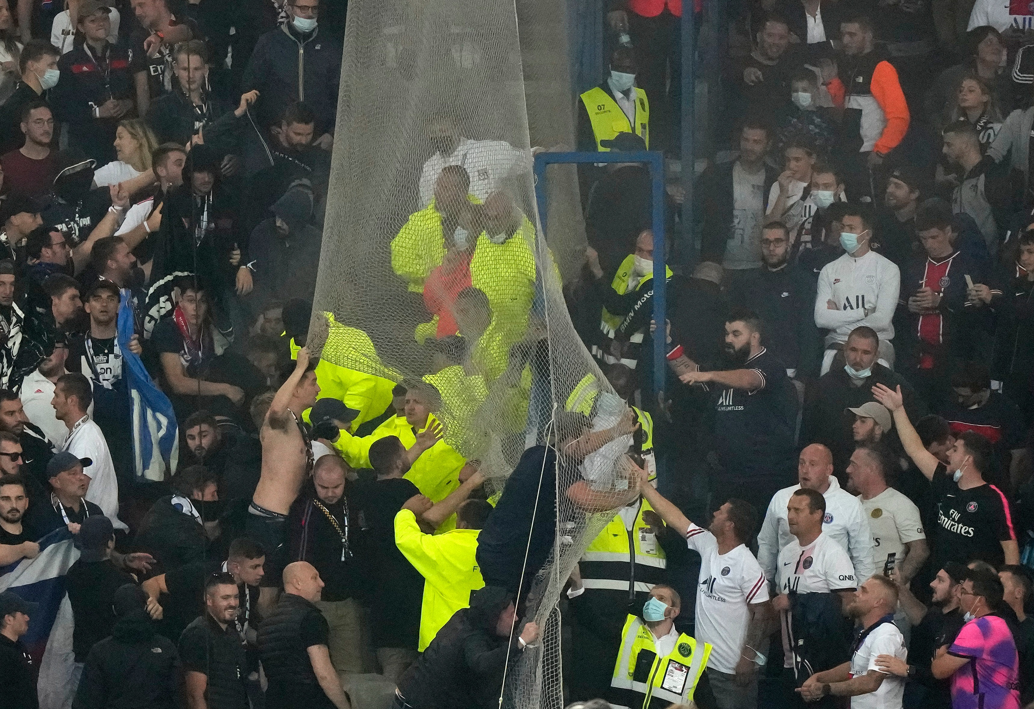 Fans fight at French league game in latest stadium violence | Football ...
