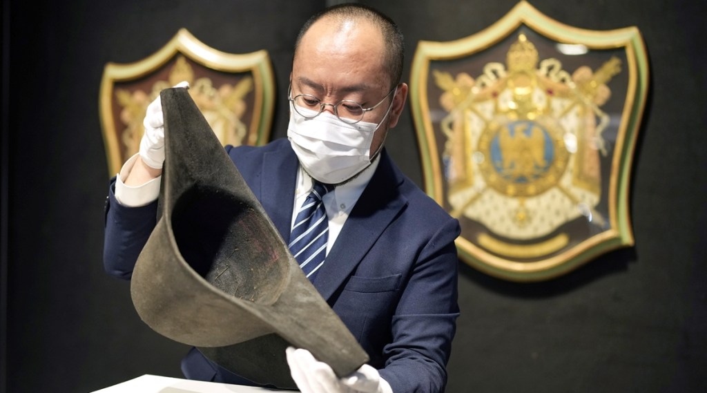 Newly discovered Napoleon hat with DNA previews in Hong Kong | World ...