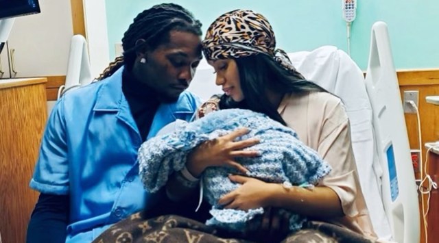 Cardi B and Offset become parents to a son, rapper shares first photo ...
