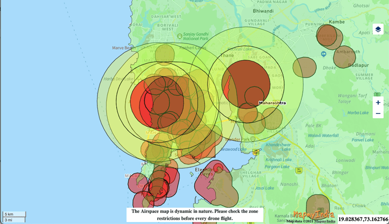 Airspace map of India: How drone operators can check the flying zones ...