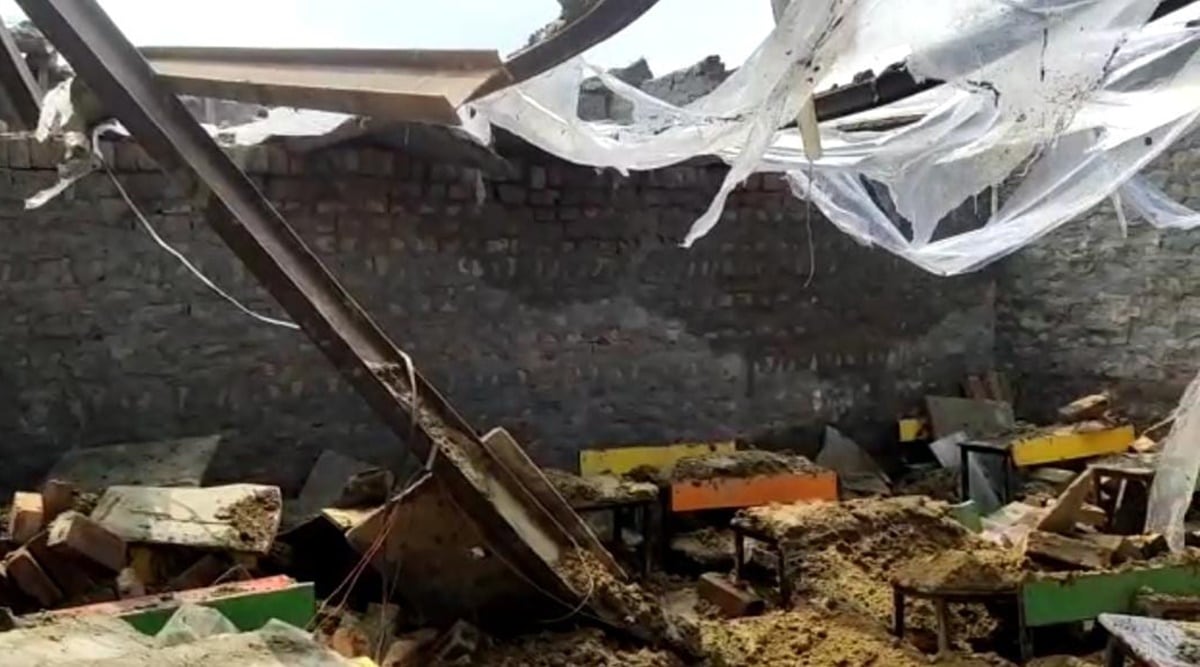 Haryana: 27 children, 3 workers injured as roof of classroom collapses ...