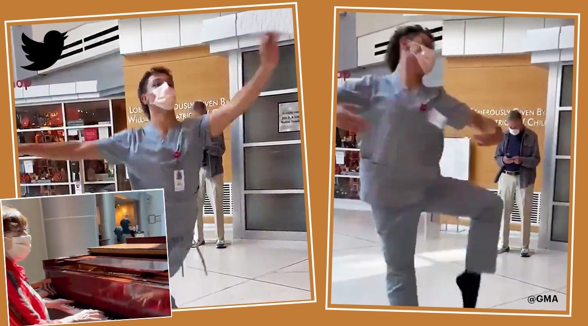 ‘Who’s the dancer?’: Health worker’s impromptu ballet at hospital lobby ...