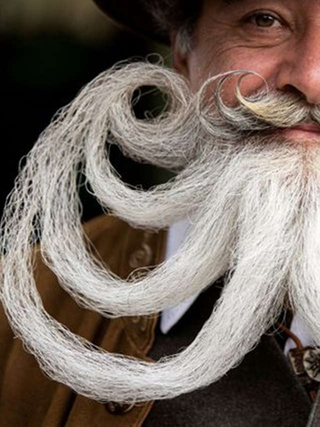 Facial hair aficionados face off at German Moustache and Beard ...