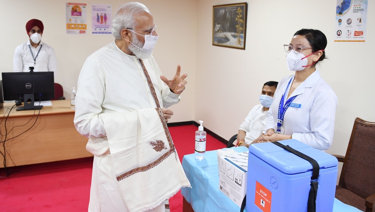 India scripts history: PM Modi on 100 crore Covid vaccine dose landmark ...