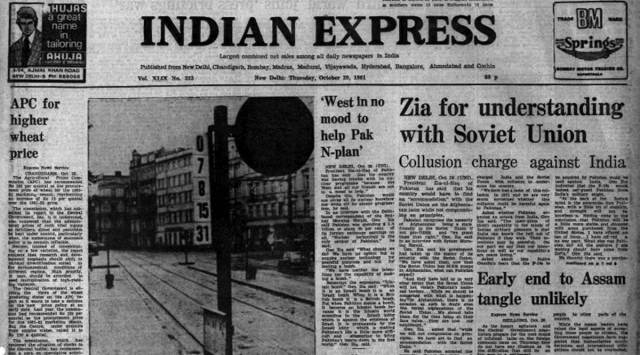 October 28, 1981, Forty Years Ago | The Indian Express