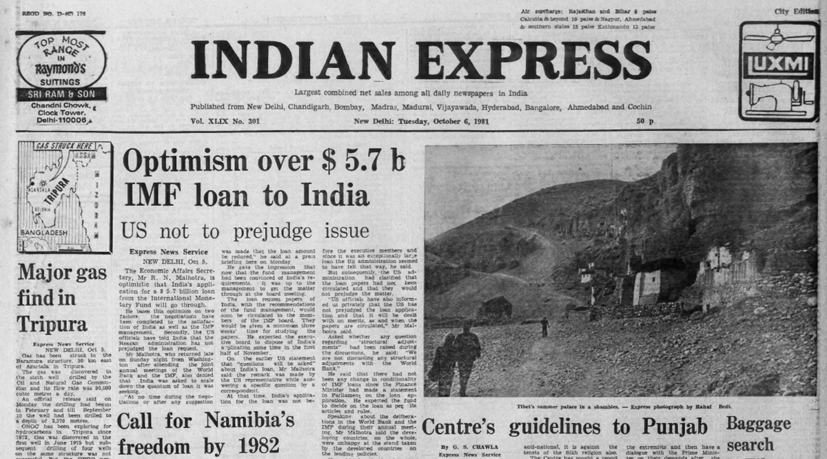 October 6, 1981, Forty Years Ago: IMF loan | The Indian Express